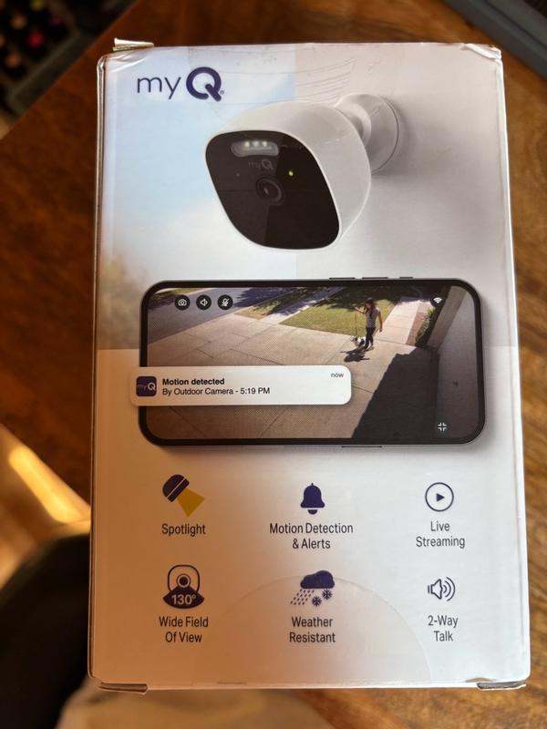 Chamberlain myQ Outdoor 1 -Channel 1 -Camera 2K Battery-operated Mounted No internal memory ...