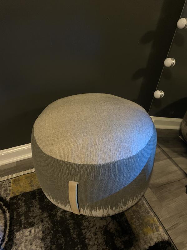 Mina Victory Casual Navy Pouf Ottoman 798019076955 at Lowes.com