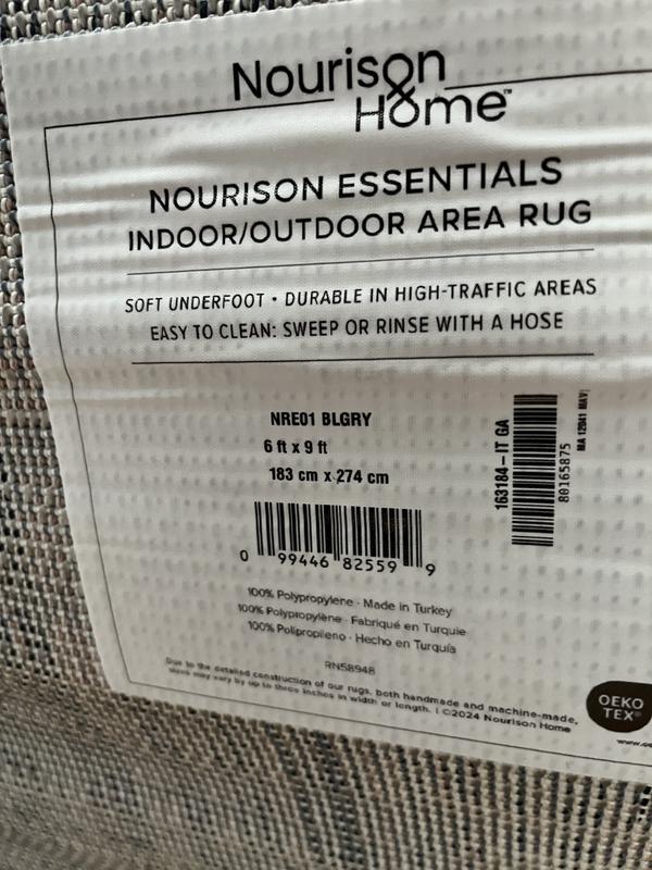 Nourison Essentials 5 x 7 (ft) Loomed Polypropylene Blue Green ...