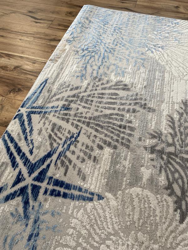 Nourison Aloha 8 x 8 (ft) Loomed Grey/Multi Round Indoor/Outdoor Animal ...