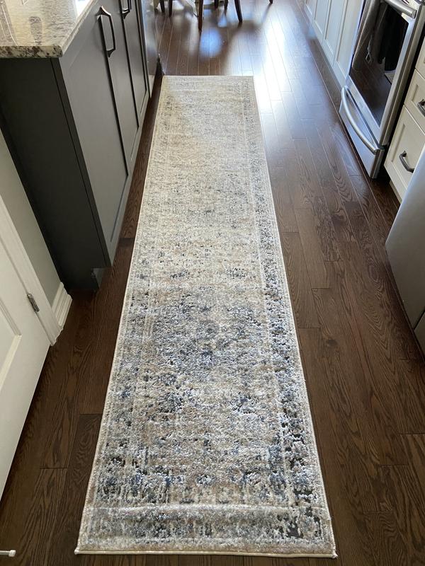 Nourison Concerto 2 x 10 (ft) Loomed Beige/Grey Rectangular Indoor ...