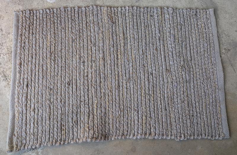 Nourison Home Natural Jute 5 x 7 (ft) Flatweave Jute Grey Rectangular ...