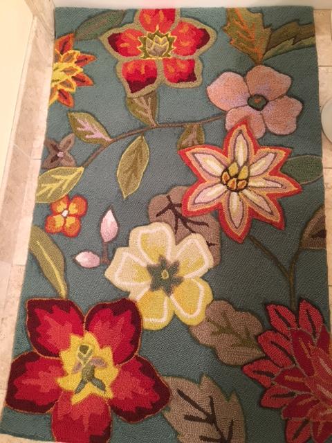 Nourison Fantasy Hand Hooked Wild Flower Motif Rug in Ivory | Bed Bath ...