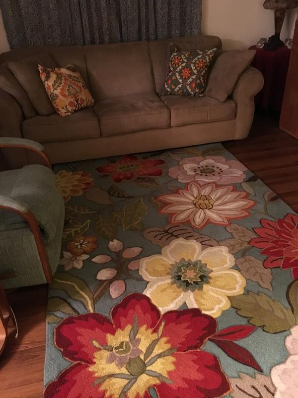 Nourison Fantasy Hand Hooked Wild Flower Motif Rug in Ivory | Bed Bath ...