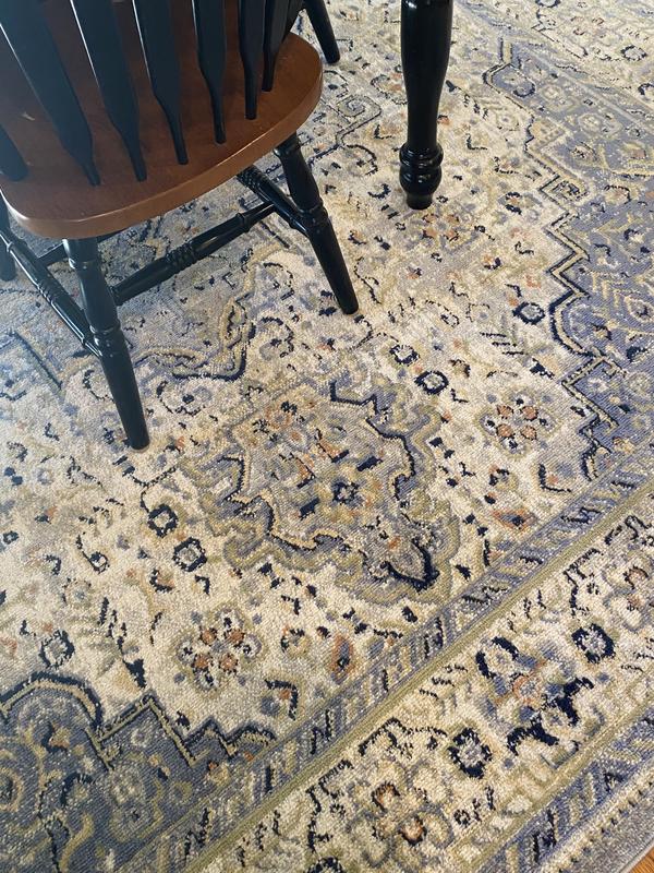 Nourison Home 10 x 14 (ft) Loomed Polypropylene Blue Rectangular Indoor ...