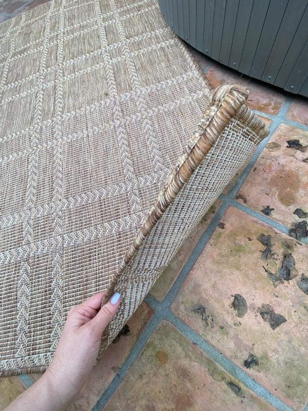 Nourison Home Horizon Indoor and Outdoor 9 x 12 ft Natural Indoor or ...