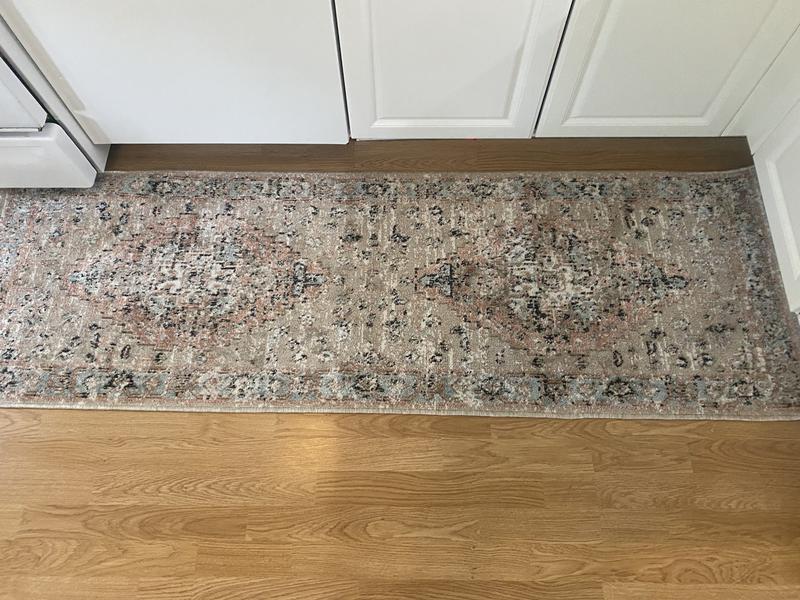 Nourison Home Washable Decor 2 x 6 (ft) Loomed Polyester Peach ...