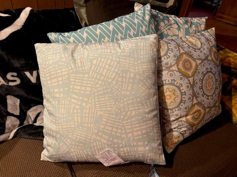 Waverly Waverly Pillows 20-in x 20-in Jade Square Indoor Decorative ...