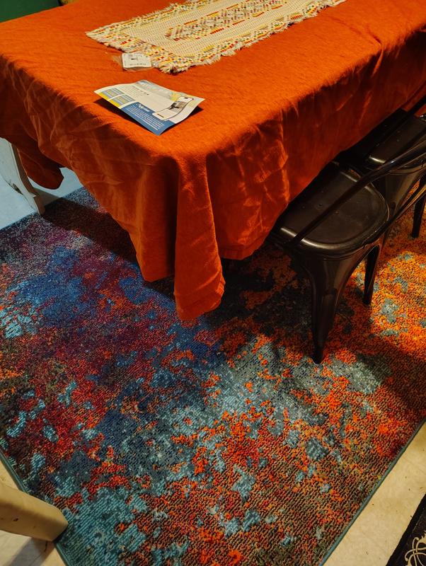 Nourison Celestial 2 X 8 (ft) Atlantic Irregular Indoor Abstract Area ...