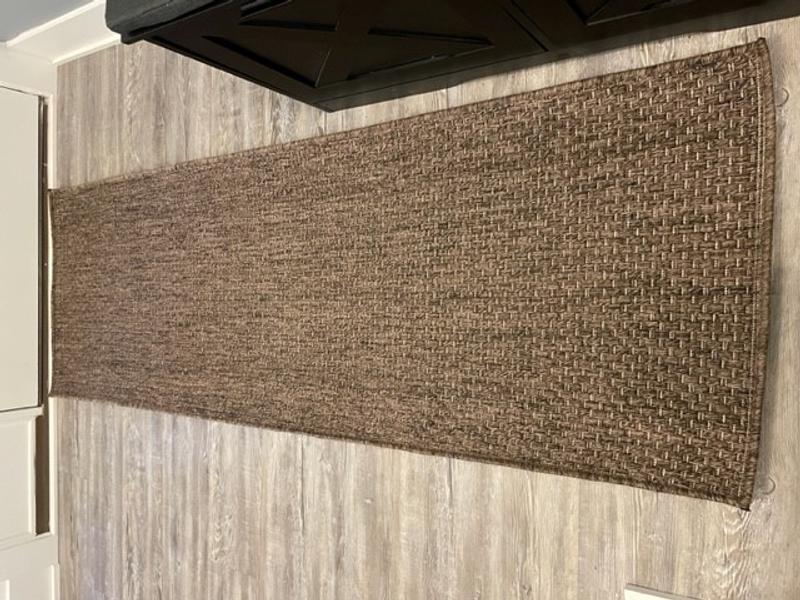 Nourison Tulum 2' x 6' Brown Indoor/Outdoor Rug in the Rugs department ...