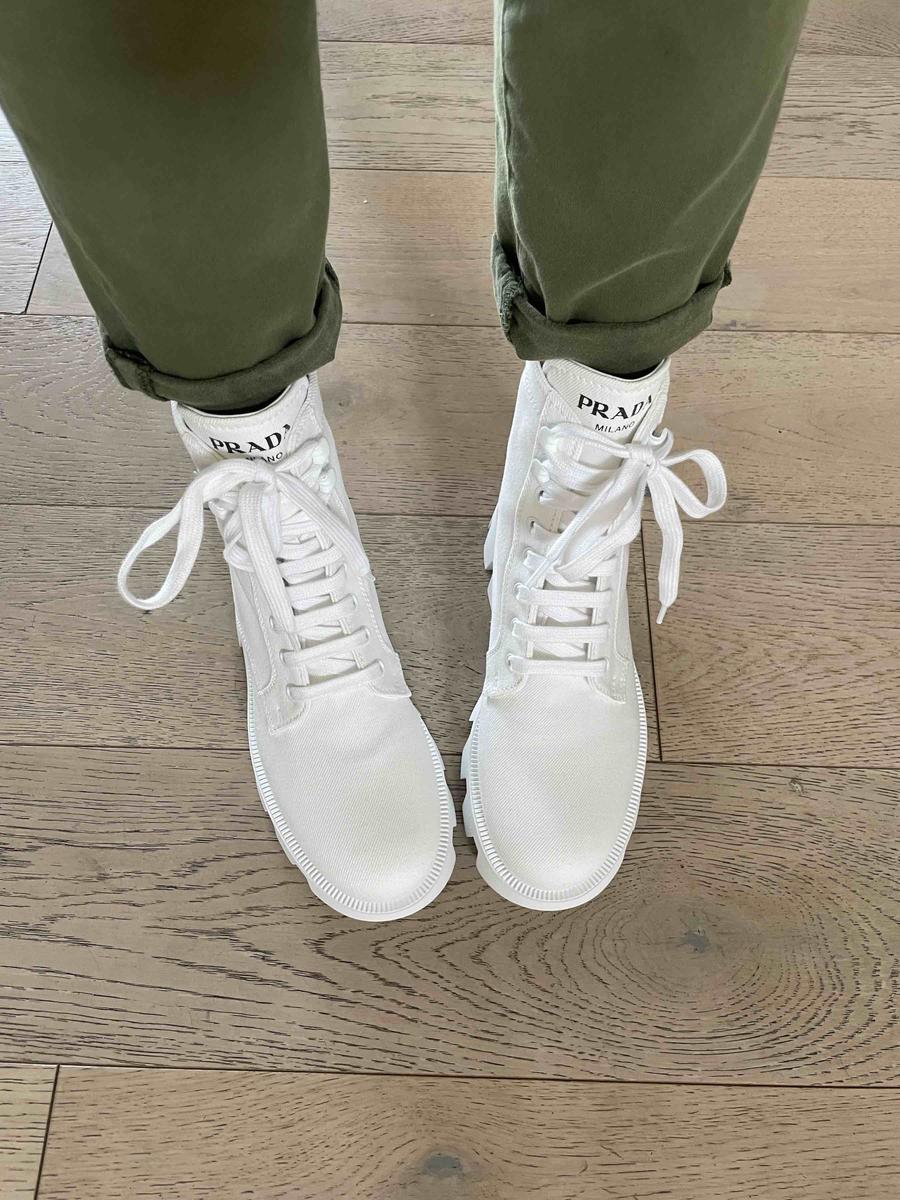 Prada Rocksand Combat Boot (Women) | Nordstrom