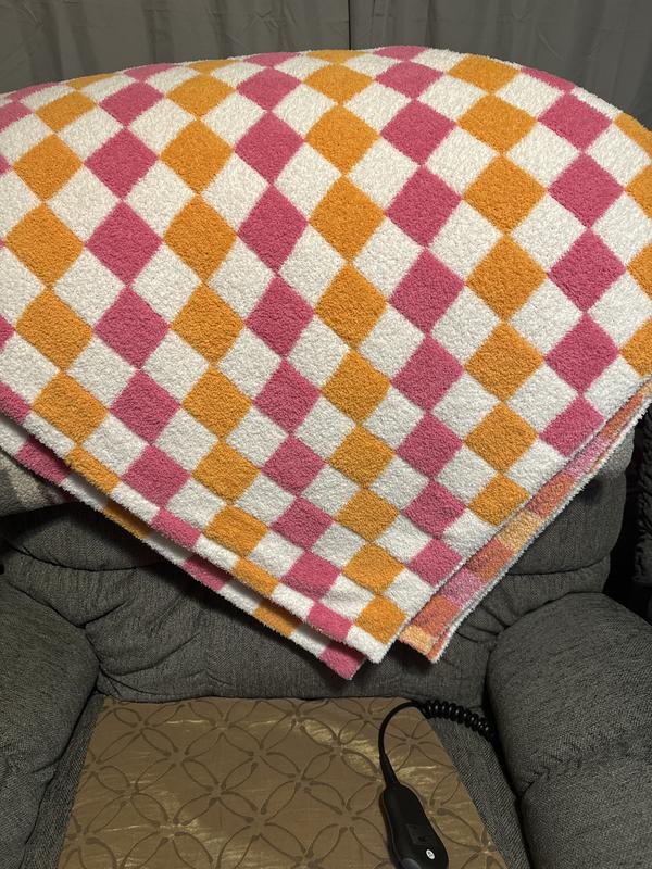 ENVOGUE Checkerboard Plush Throw Blanket | Nordstromrack