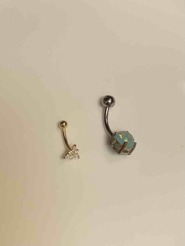 Raquelina Jewels 14K Gold CZ Flower Belly Ring | Nordstromrack