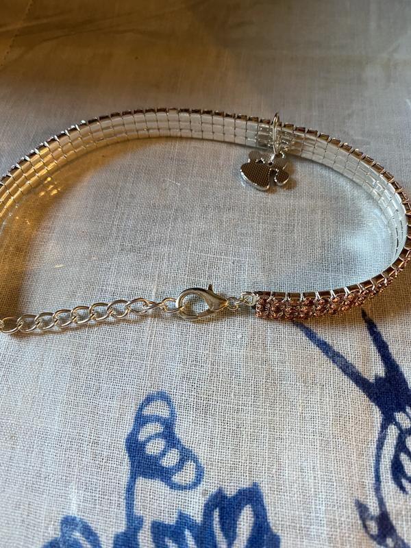 DOGS OF GLAMOUR Pendant Paw Collar - Small - Clear | Nordstromrack
