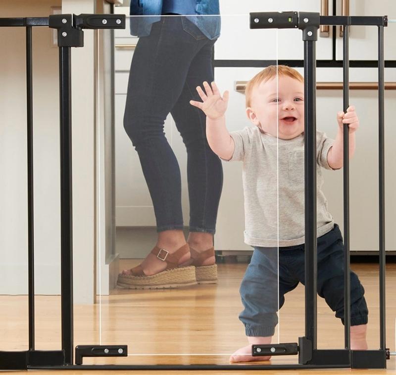 Toddleroo by North States 38-in x 30-in Hardware Mounted Graphite Metal ...