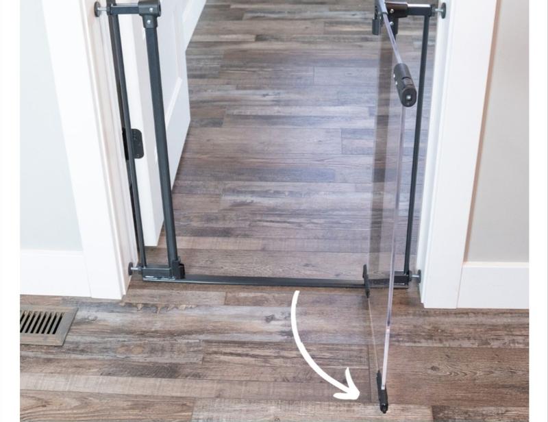 Toddleroo by North States 38-in x 30-in Hardware Mounted Graphite Metal ...