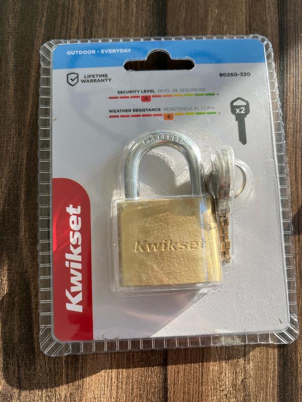 Kwikset Kwikset Keyed Padlock, 1-9/16-in Wide x 2-in Shackle 4 -Pack in ...