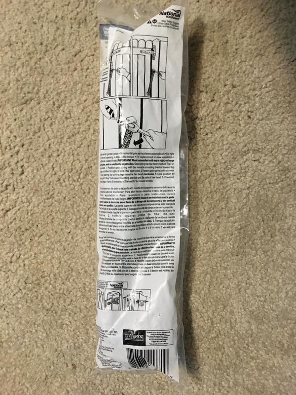 National Hardware 11-in Black Gate Spring N109-030 at Lowes.com