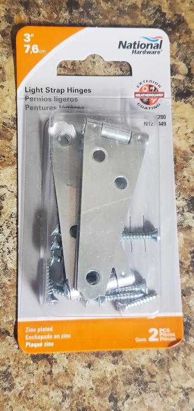 National Hardware Light Strap Hinges, Zinc Plated at Tractor Supply Co
