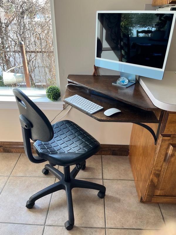 Hampden Furnishings Romulus Black Work Seat with Polyurethane Seat ...