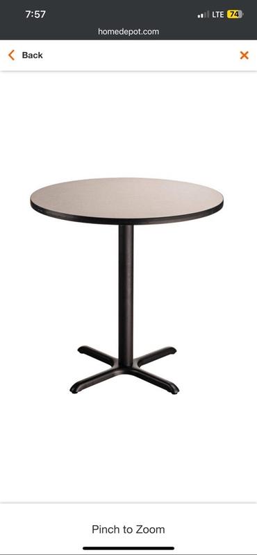 Hampden Furnishings Bennet Grey Nebula Contemporary/Modern Wood Counter ...