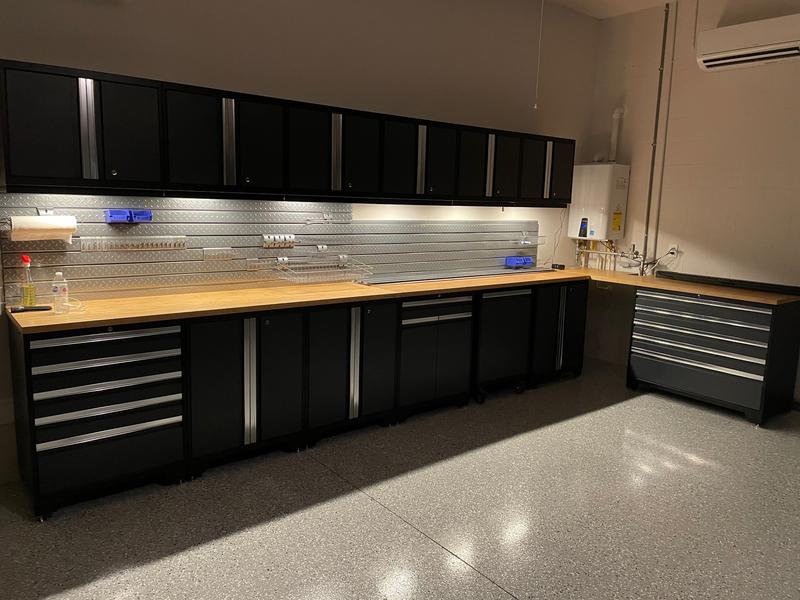 NewAge Products 24-in W x 84-in L x-Drawer Stainless Steel Plywood Work ...