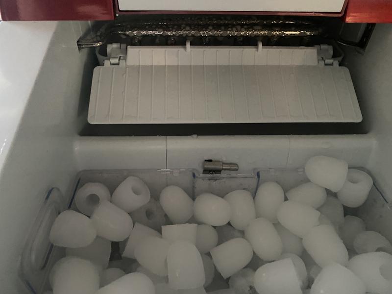 NewAir 50 lb. Ice/Day Stainless Steel Portable Ice Maker, 3 Ice Sizes ...