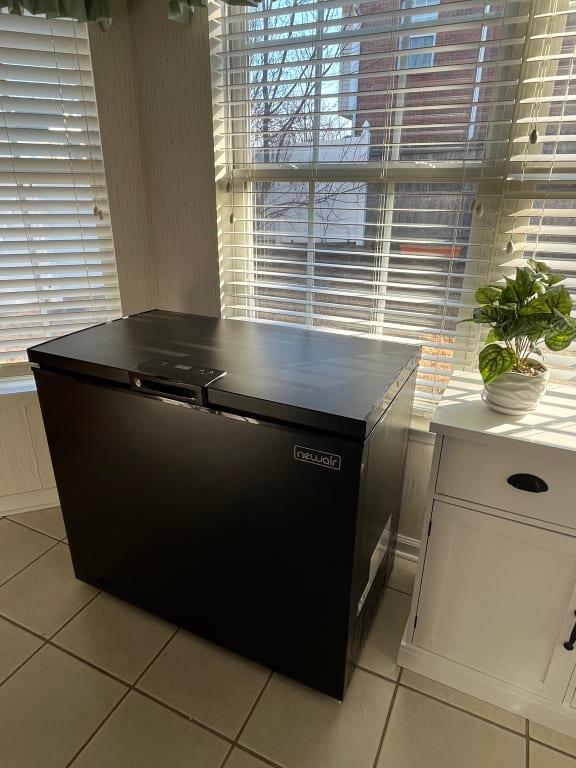 Newair 7 Cu. Ft. Compact Chest Freezer in Black, Digital Temperature ...
