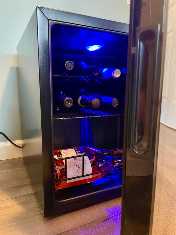 Newair Shadow Series Wine Cooler Refrigerator 16 Bottle, Freestanding ...