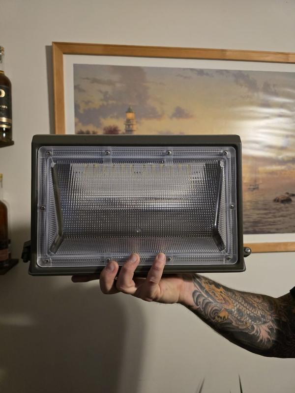 Westinghouse Gray Hardwired LED Outdoor Wall Pack Light 8000 -Lumen in ...