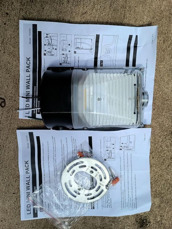 Cedar Hill Black Hardwired LED Outdoor Wall Pack Light 3400 -Lumen in ...