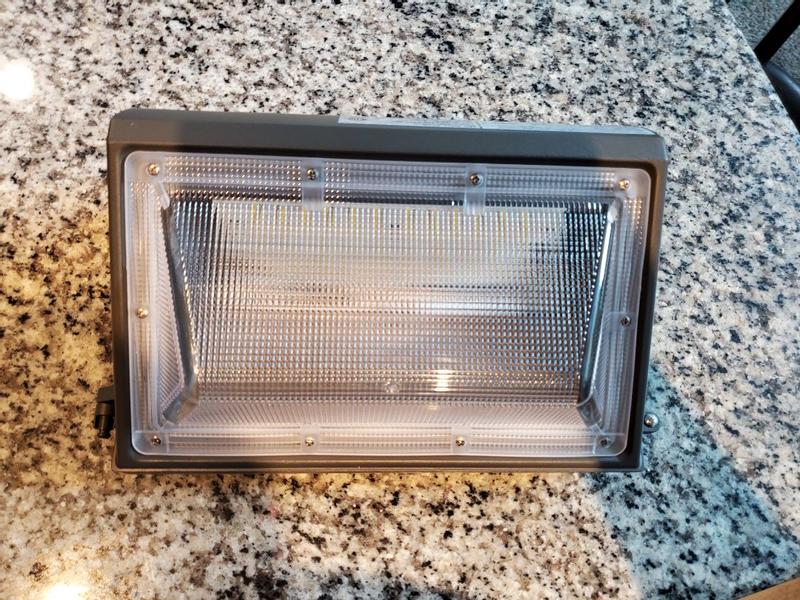 Westinghouse Gray Hardwired LED Outdoor Wall Pack Light 8000 -Lumen in ...