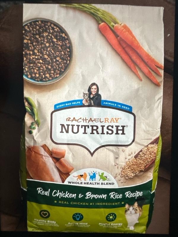 Rachael Ray Nutrish Natural Chicken & Brown Rice Recipe Dry Cat Food, 3 ...