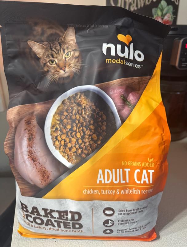 Nulo MedalSeries Baked & Coated Chicken, Turkey, & Whitefish Recipe Dry Kibble Adult Cat Food ...