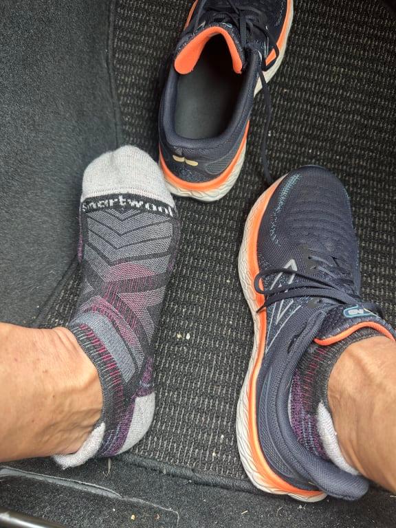 Smartwool Run Zero Cushion Pride Rainbow Print Low Ankle Socks - Clothing