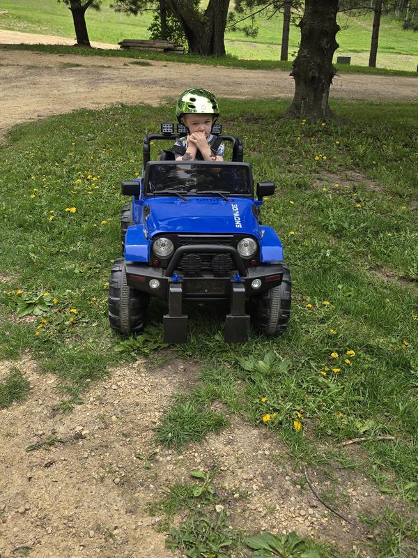 Snow Joe 24V Ride On Car Toy with Snow Plow Scoop and Parental Remote ...