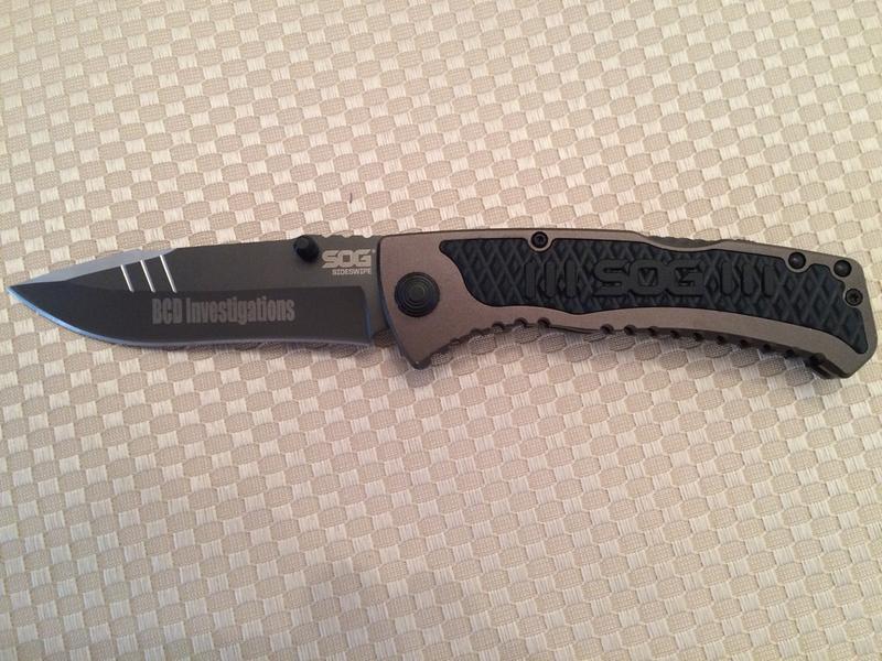 SOG 3.4 in. Sideswipe Knife, Grey Tini at Tractor Supply Co