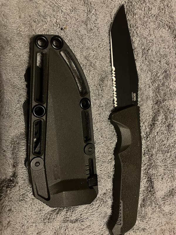 SOG Trident FX - Partially Serrated - OD Green, SOG-17-12-04-57 at ...