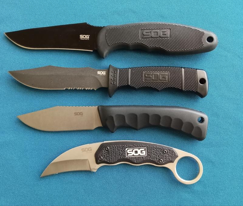 SOG 3.8 in. Ace Knife, Stonewash, Straight, Black at Tractor Supply Co