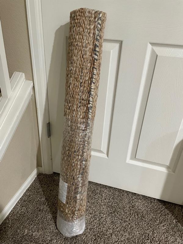 Solo Rugs Transitional Jute 9 x 12 (ft) Loomed Natural Gray Rectangular ...