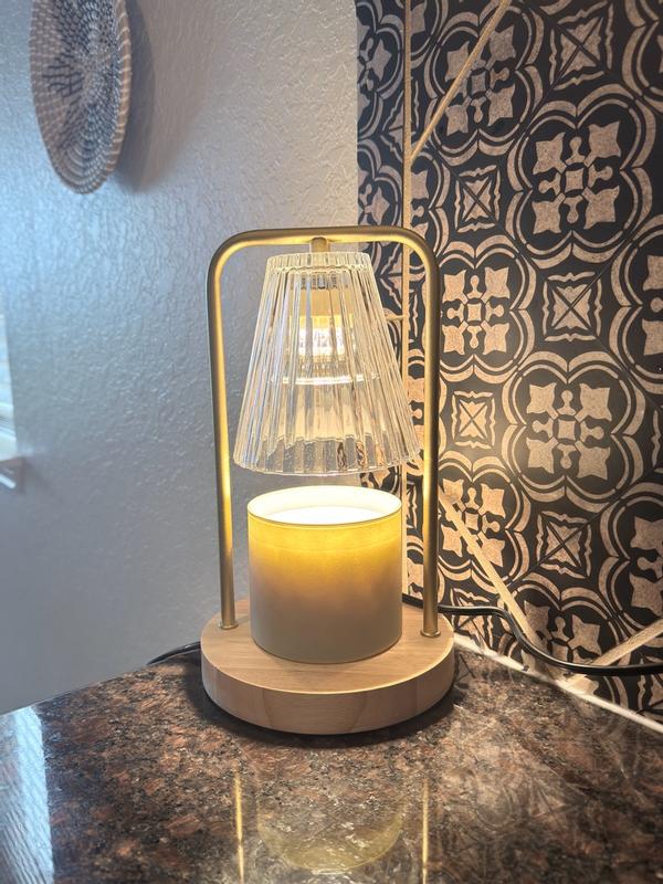 Nordic Hygge Candle Warmer Lamp with Timer Dimmable Electric Wax Melt ...
