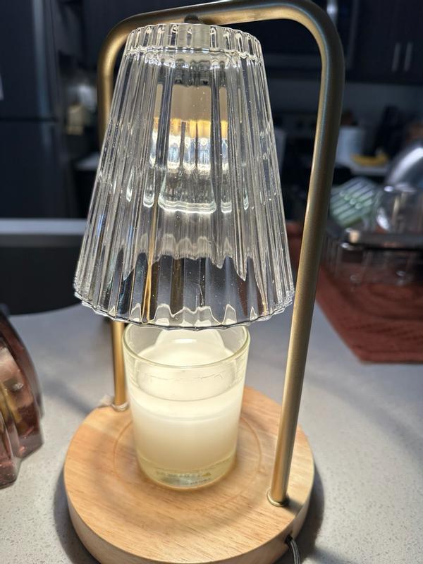Nordic Hygge Candle Warmer Lamp with Timer Dimmable Electric Wax Melt ...