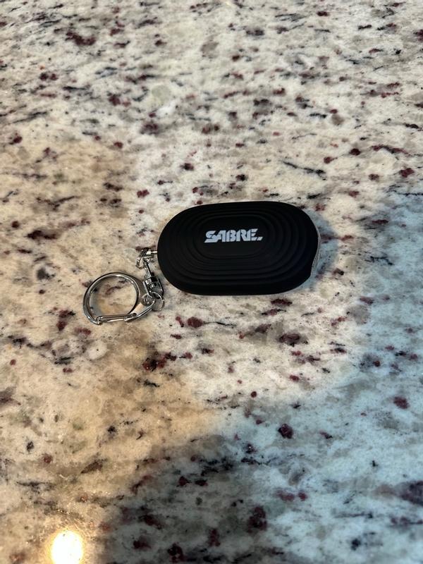 SABRE 2-oz Personal Alarm with LED Light, 130dB Siren, and Snap Hook ...