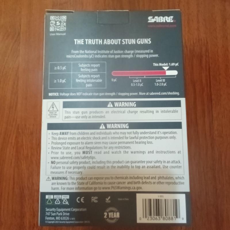 SABRE 130-Lumen 3 Modes LED Miniature Spotlight Flashlight with ...