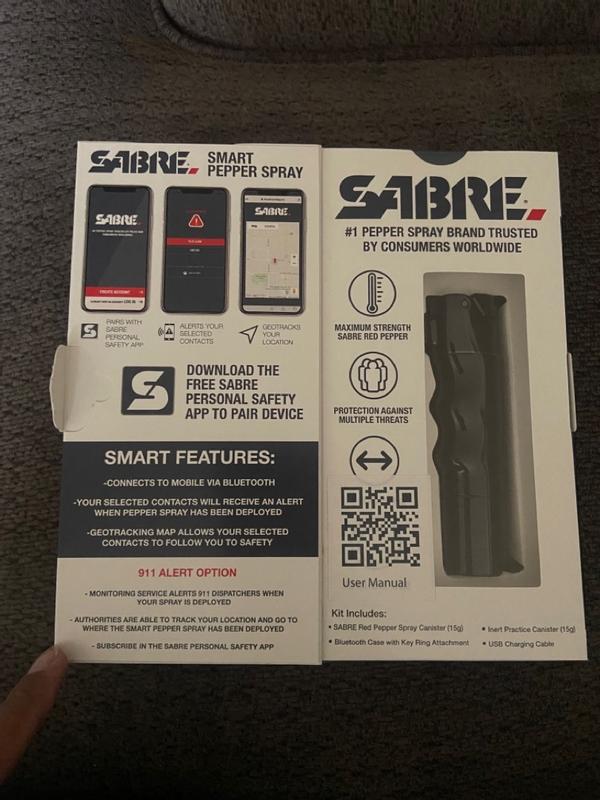 SABRE 0.5-oz SMART Bluetooth and GPS Pepper Spray in the Pepper Spray ...