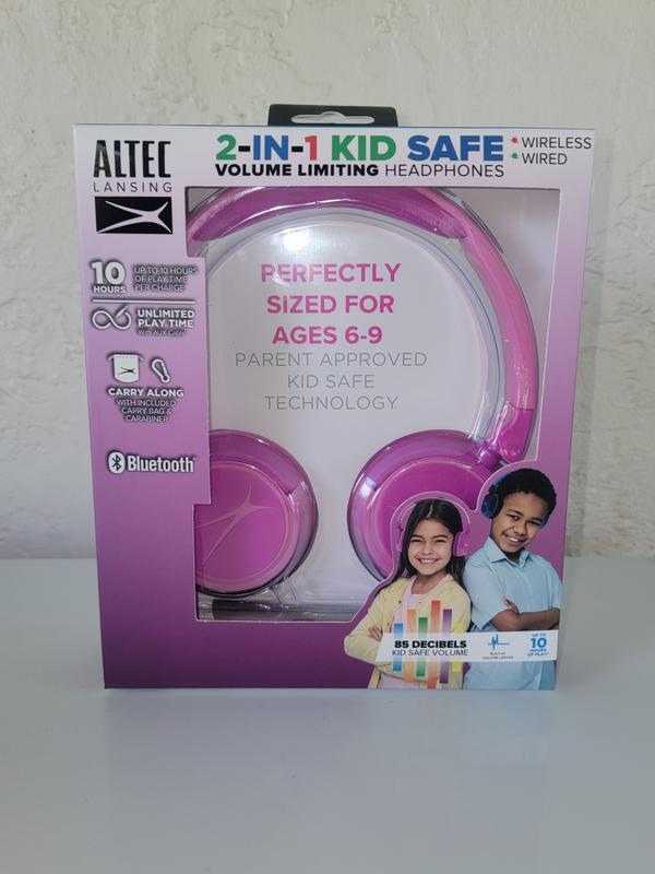 Altec Lansing 2 N 1 Wireless- Two Tone Over The Ear Wireless Noise ...