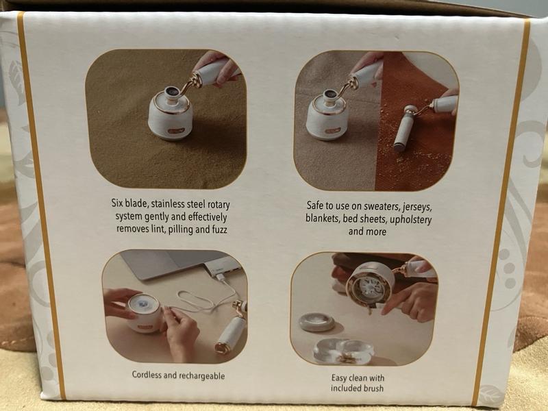 SALAV Retro Edition Rechargeable Fabric Shaver and Lint Roller with 6 ...