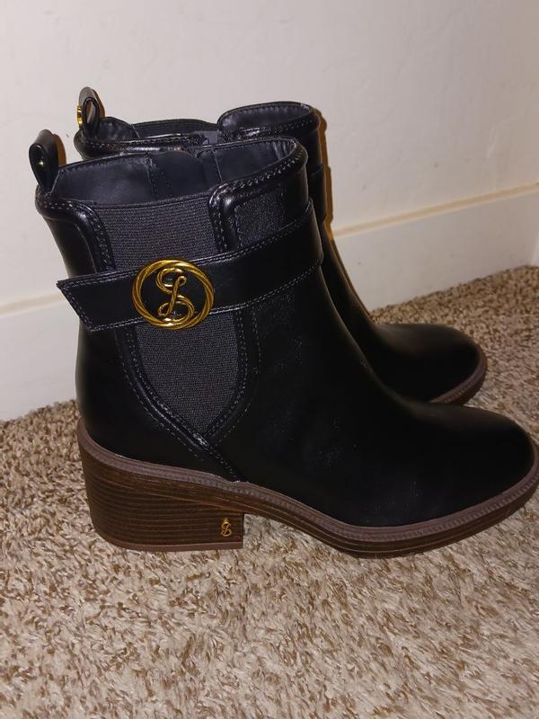 Sam and Libby Women's Natalia Stacked Heel Ankle Booties - Macy's