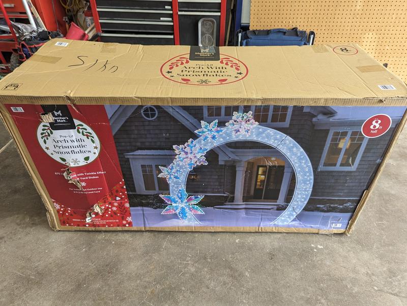 Member's Mark 8' Pre-Lit Arch With Prismatic Snowflakes, 49% OFF Member's Mark 8' Pre-Lit Arch With Prismatic Snowflakes, 49% OFF