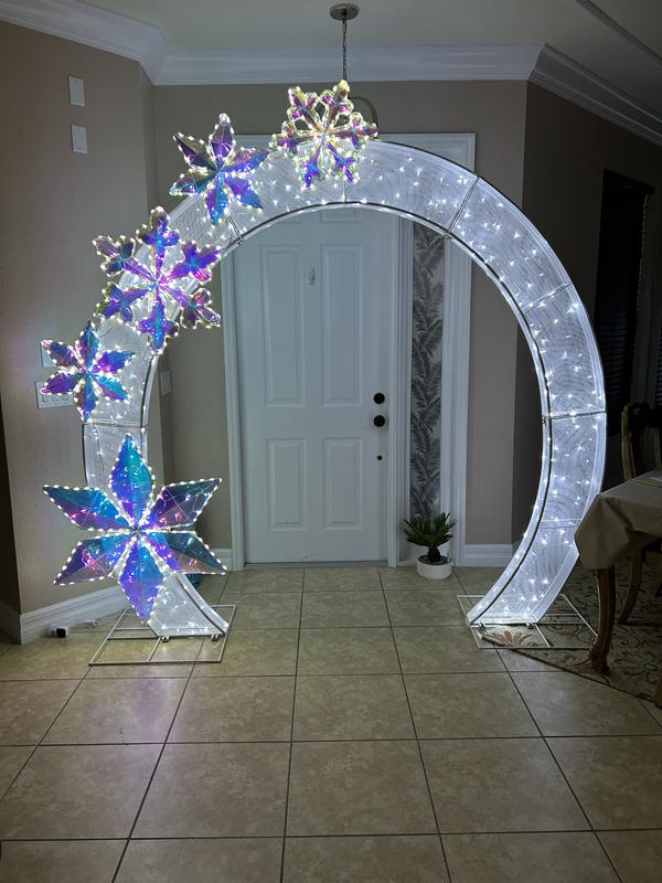 Member's Mark 8' Pre-Lit Arch With Prismatic Snowflakes, 54% OFF Member's Mark 8' Pre-Lit Arch With Prismatic Snowflakes, 54% OFF